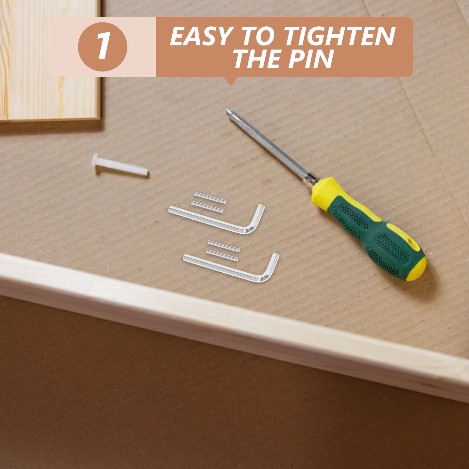 1 Set Shelf Hardware Kit With Stainless Steel Shelf Pegs Wrench Shelf ...