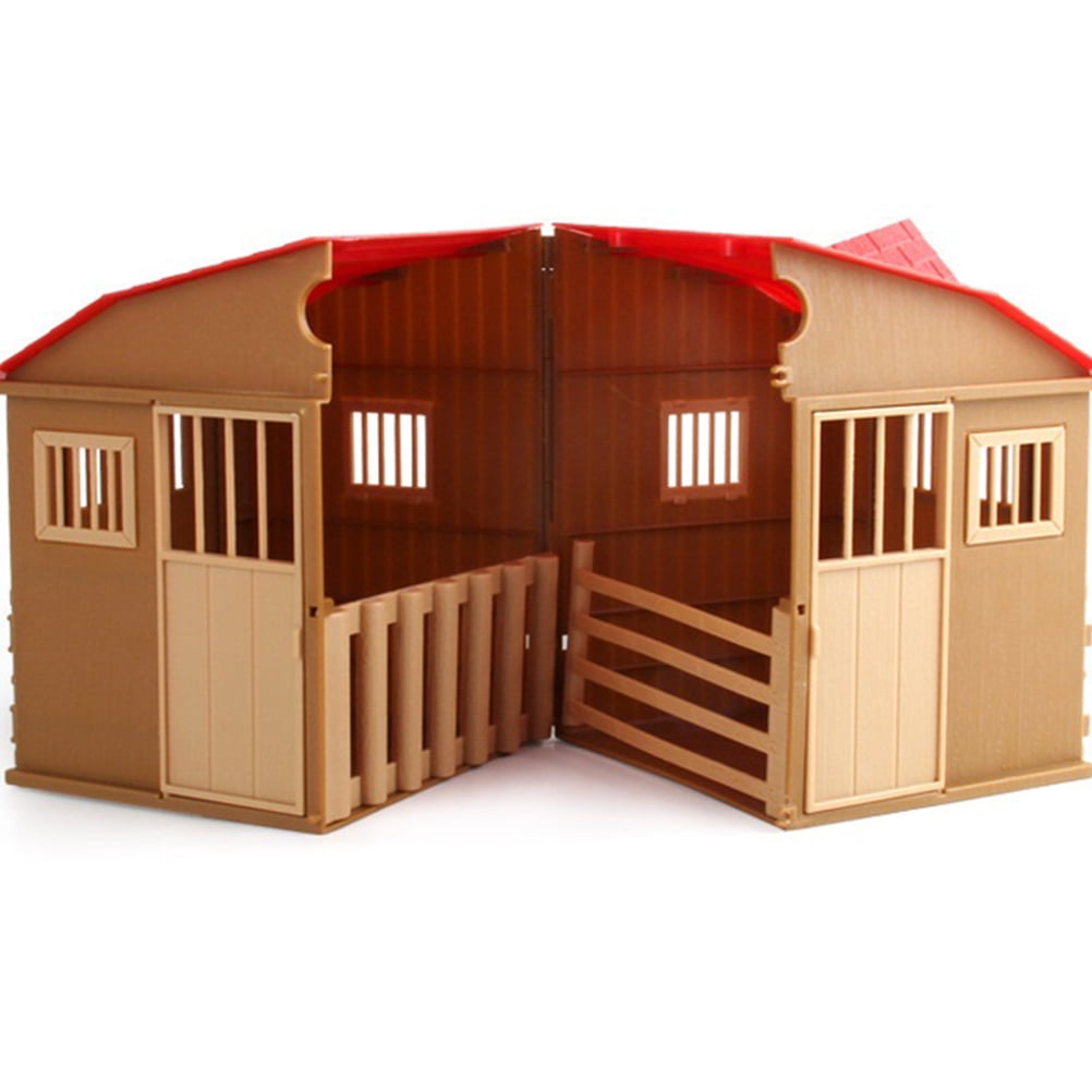 1 Set Simulation Farm Playset Kids DIY Assembly Sand Table Scene Model ...