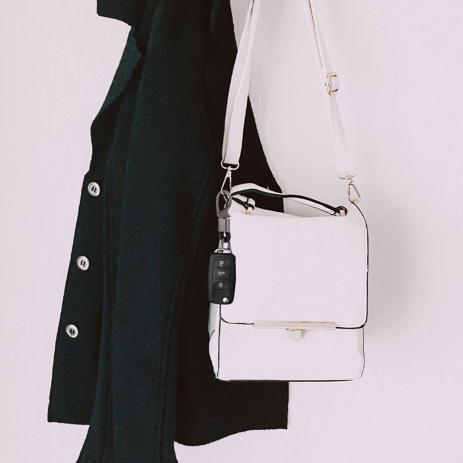 HOMEMAXS 1 Set Small Key Fob Keychain For Men Zinc Alloy Key Holder ...