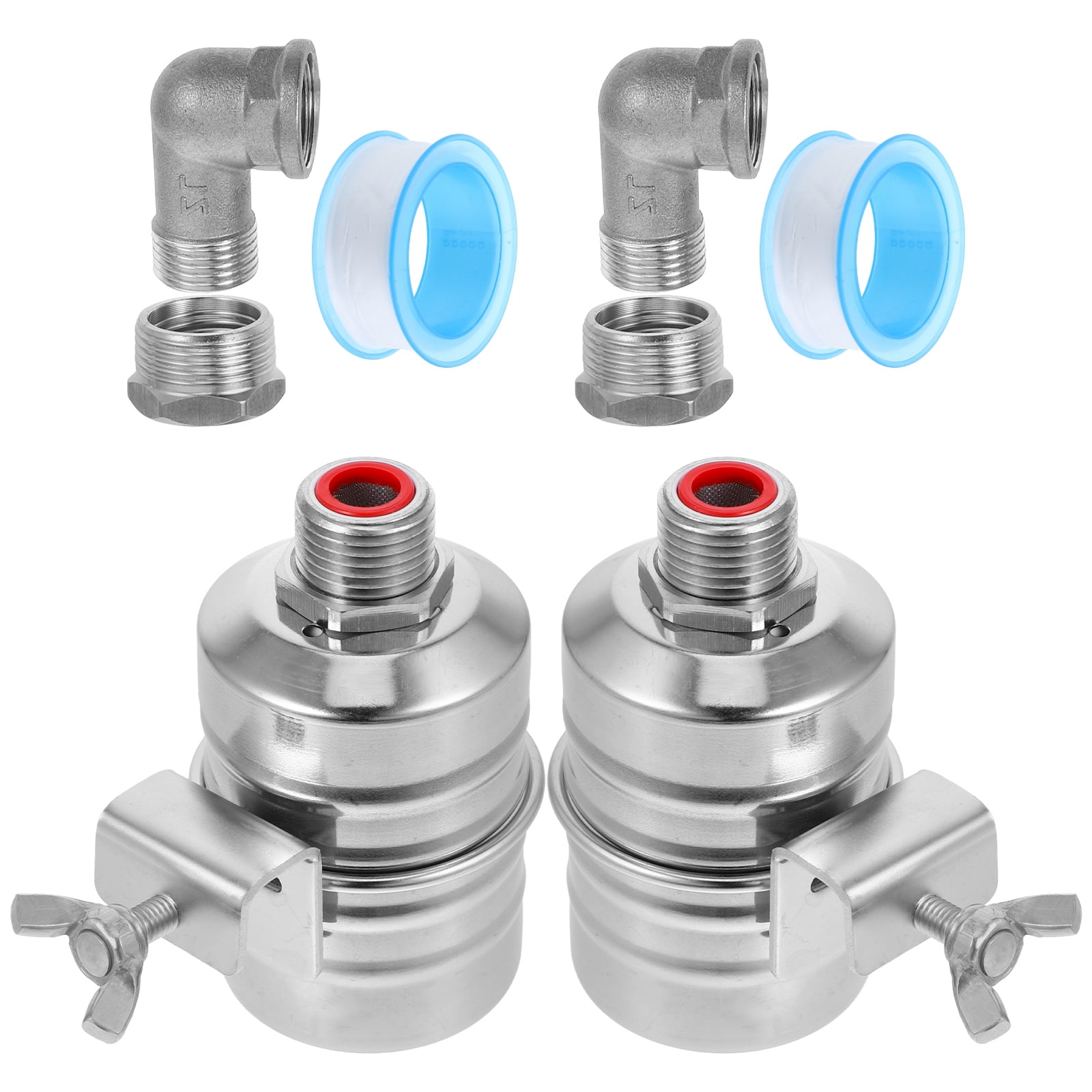 HOMEMAXS 1 Set Water Tank Float Valve Stainless Steel Auto Water Level ...