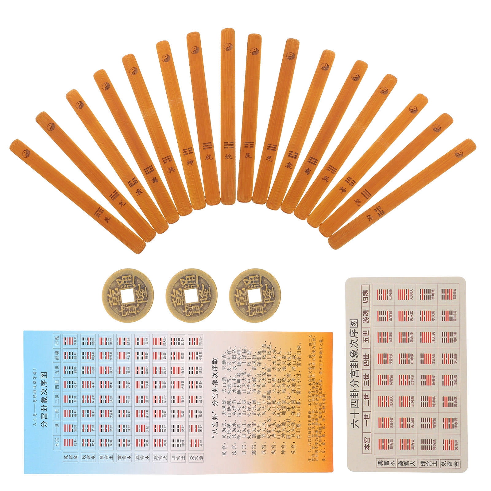 HOMEMAXS FRCOLOR 1 Set Bamboo Divination Sticks for Fortune Telling ...