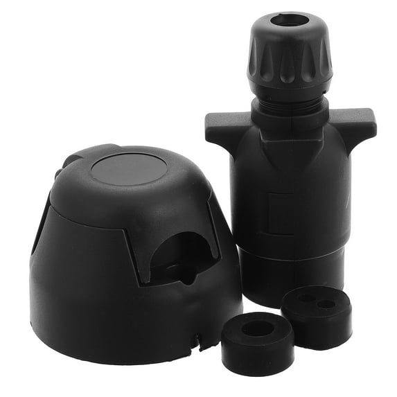 HOMEMAXS 1 Set Trailer Plug 7 Pin Wiring Plug Weatherproof Connector ...