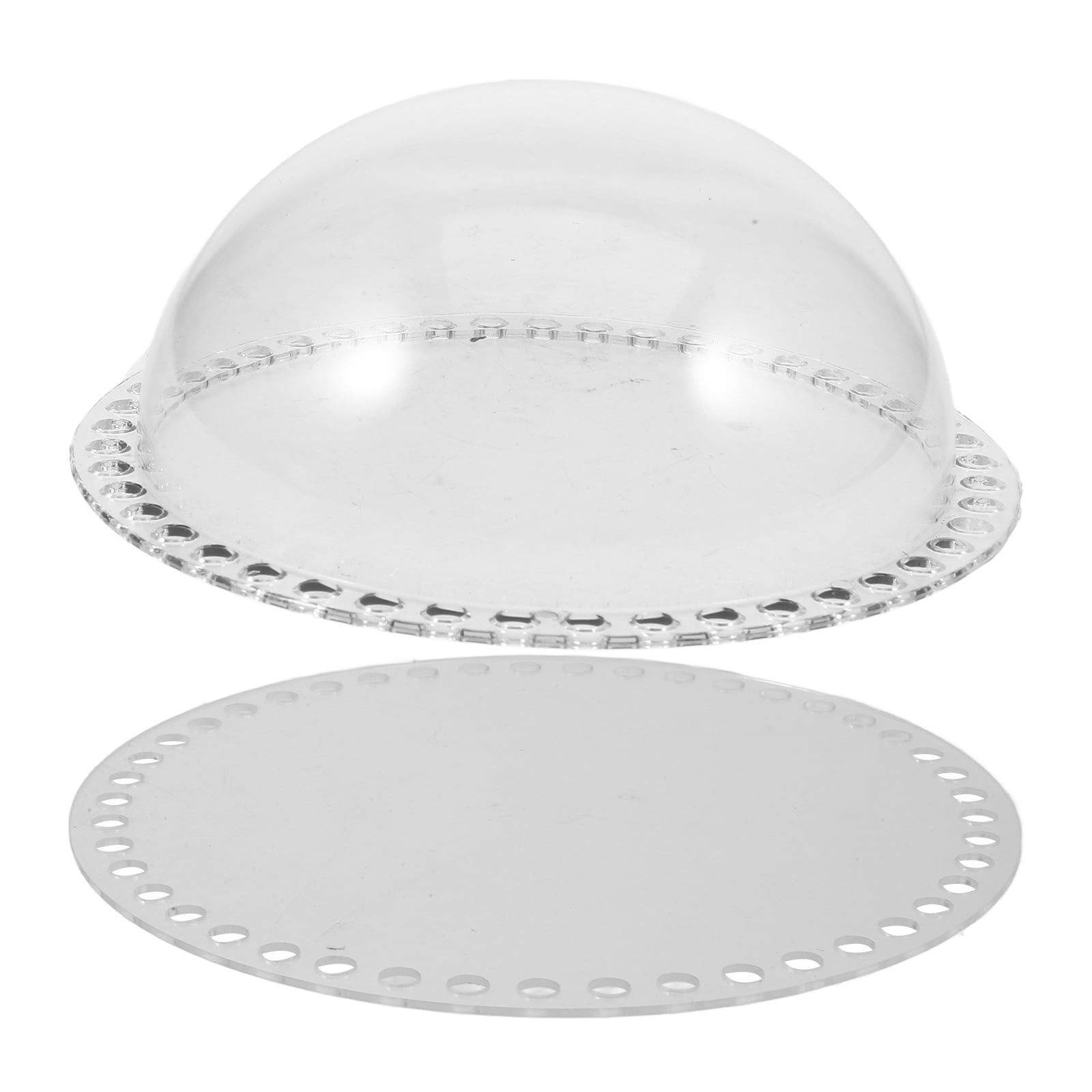 HOMEMAXS 1 Set Transparent Acrylic Dome Baseboard Bag Woven Making Tool ...
