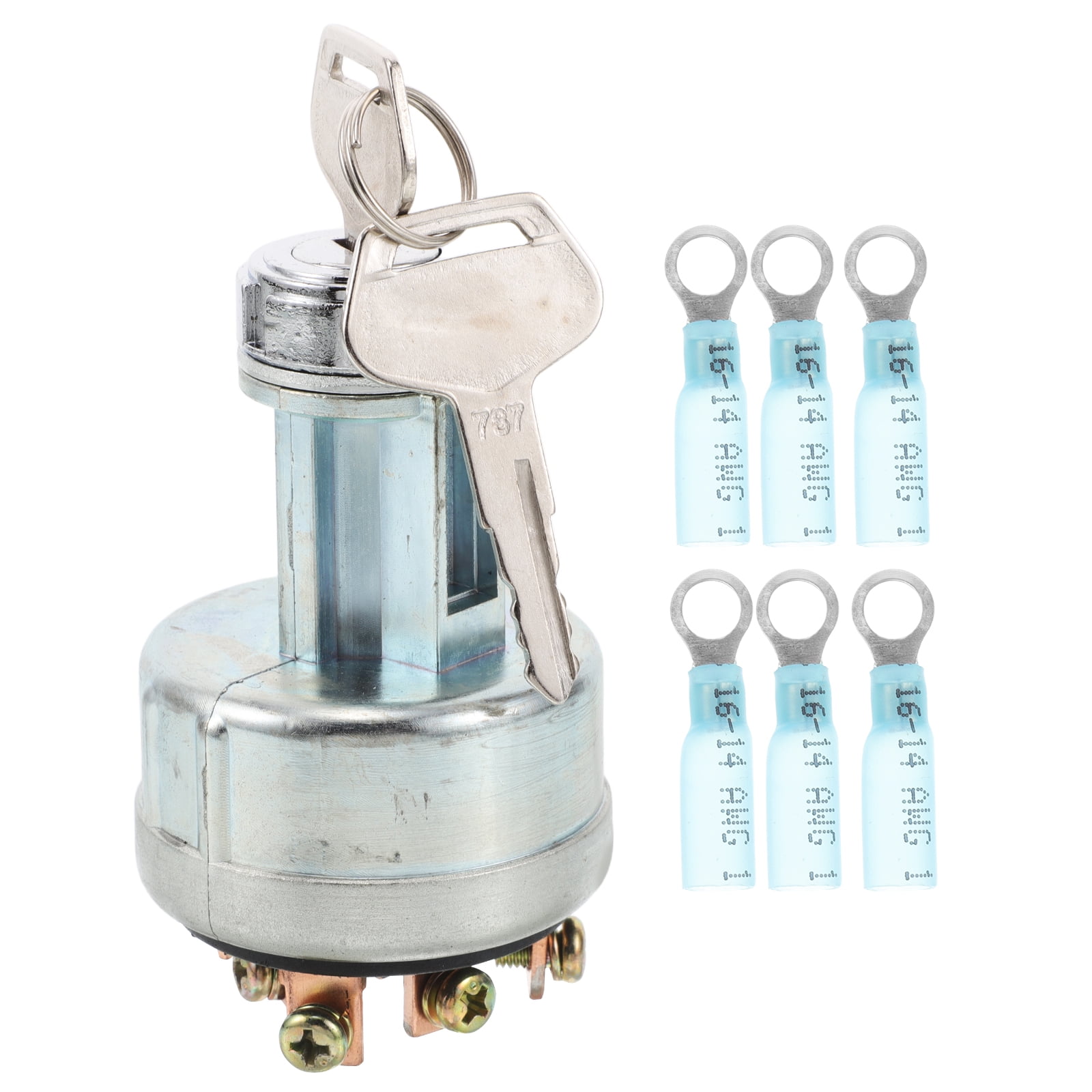 HOMEMAXS 1 Set Universal Ignition Switch 6 Pin Terminals With Key For ...