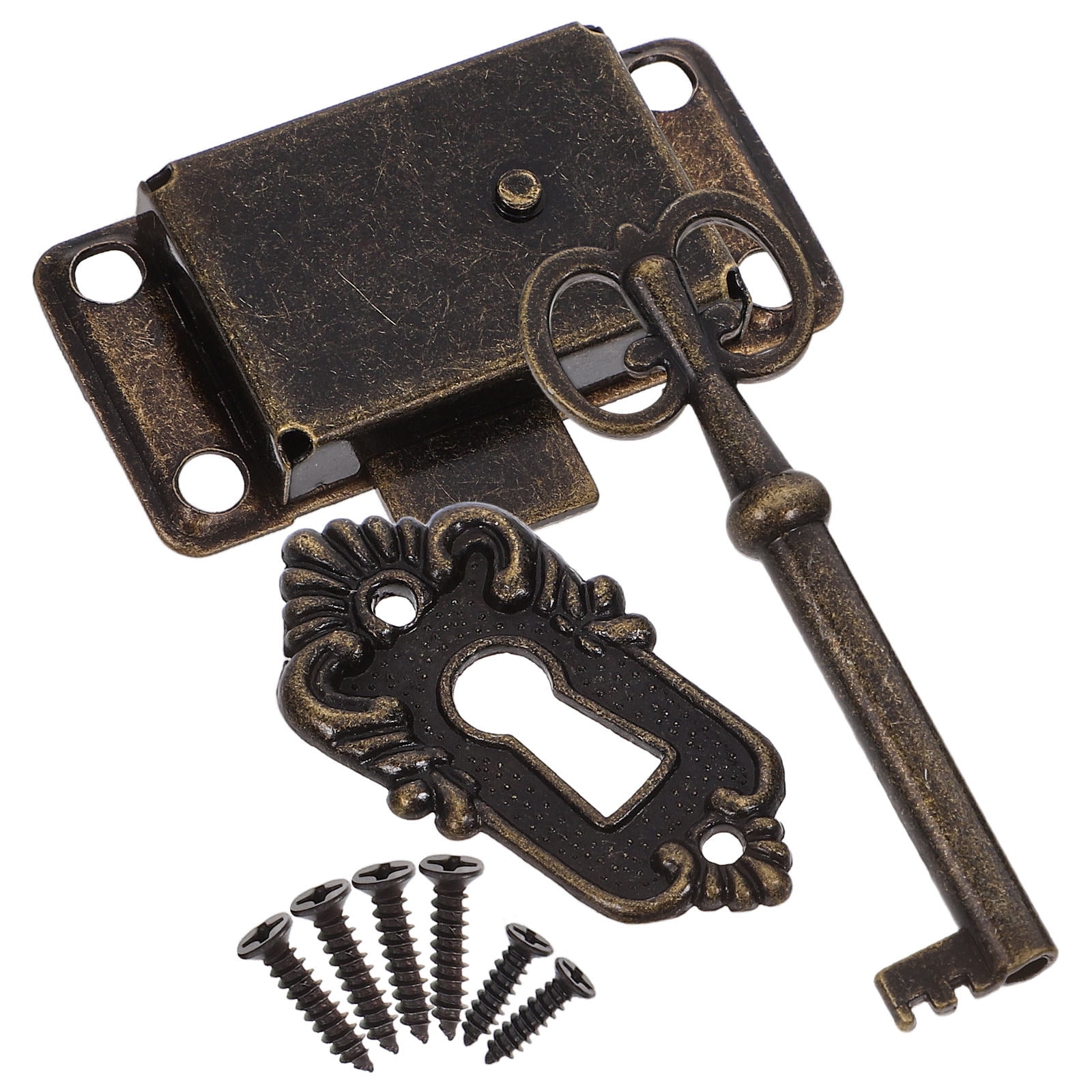 HOMEMAXS 1 Set Vintage Cabinet Locks Vintage Lock Set Cabinet Doors ...