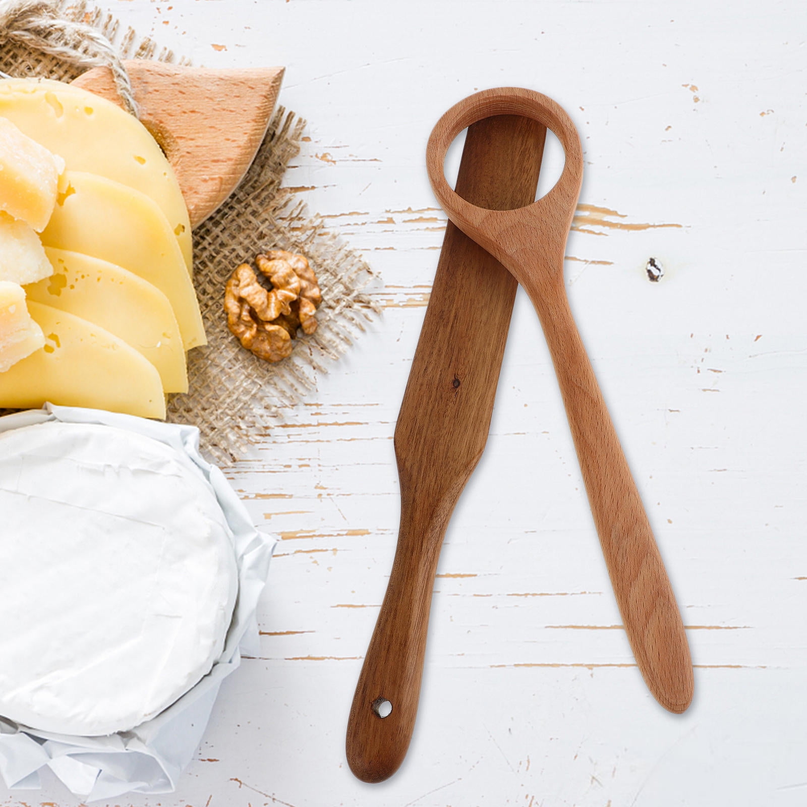 HOMEMAXS 1 Set Wood Dough Whisk Wooden Sourdough Stirring Rod Spatula ...