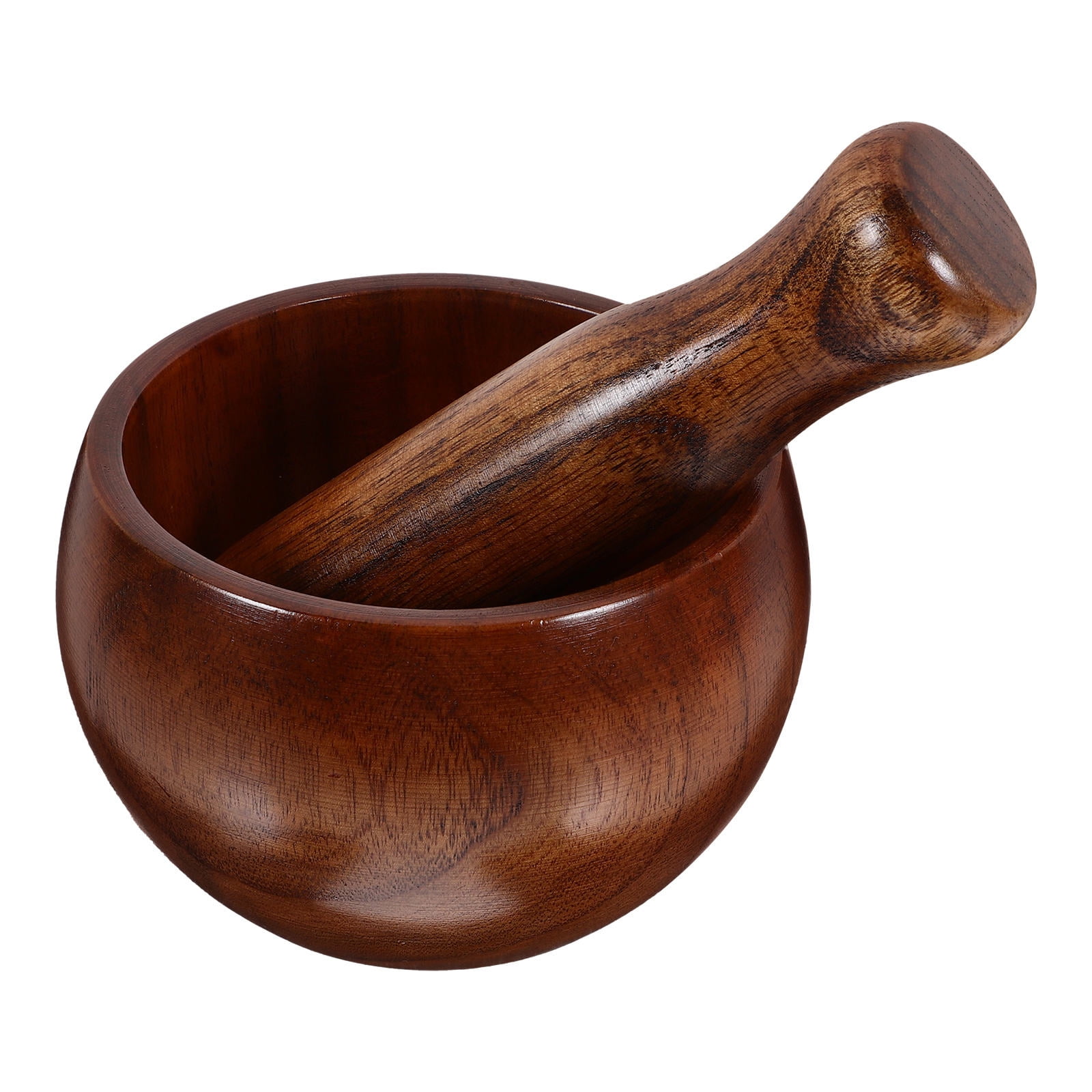 Dark Brown Wooden Pestle Set for Home Use Ideal for Grinding ...