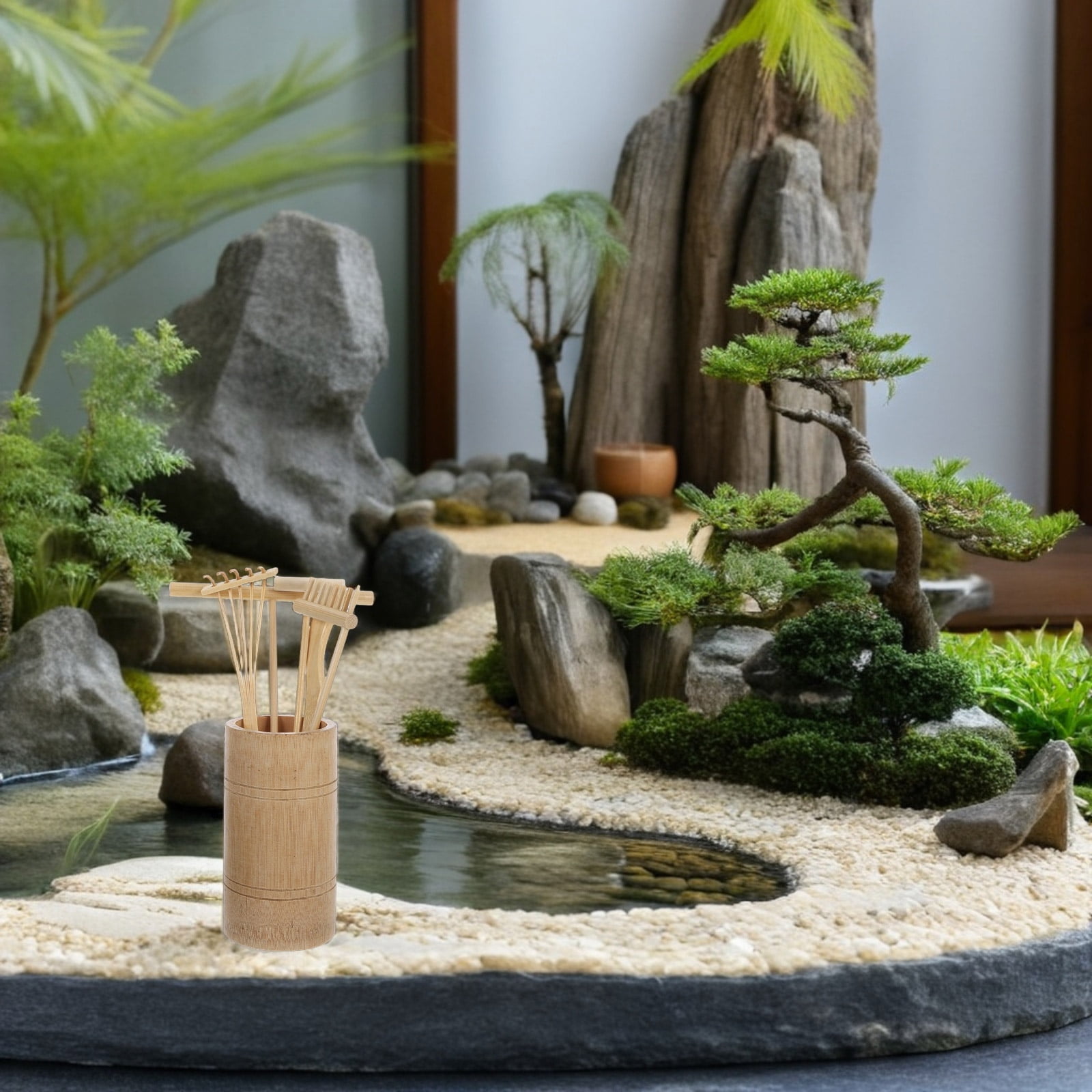 HOMEMAXS 1 Set Zen Garden Rake Kit Art Tools Desk Decor Crafts For Sand ...