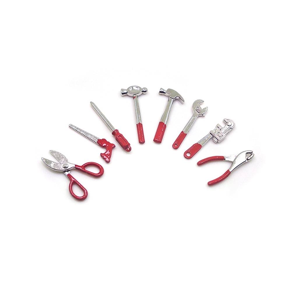 HOMEMAXS 1 Set of 8pcs Simulation Mini House Repair Tools Miniature ...