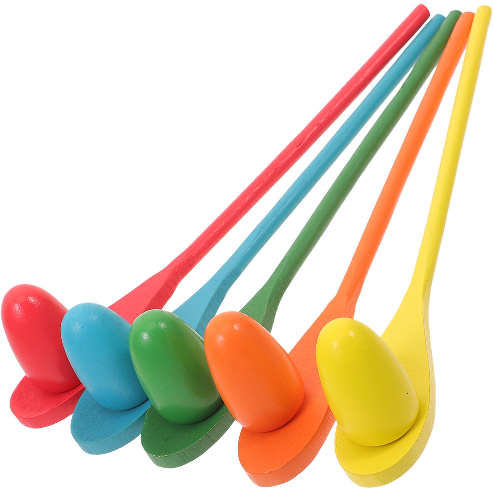 1 Set of Egg and Spoon Race Game Kids Balance Spoons Balance Training ...