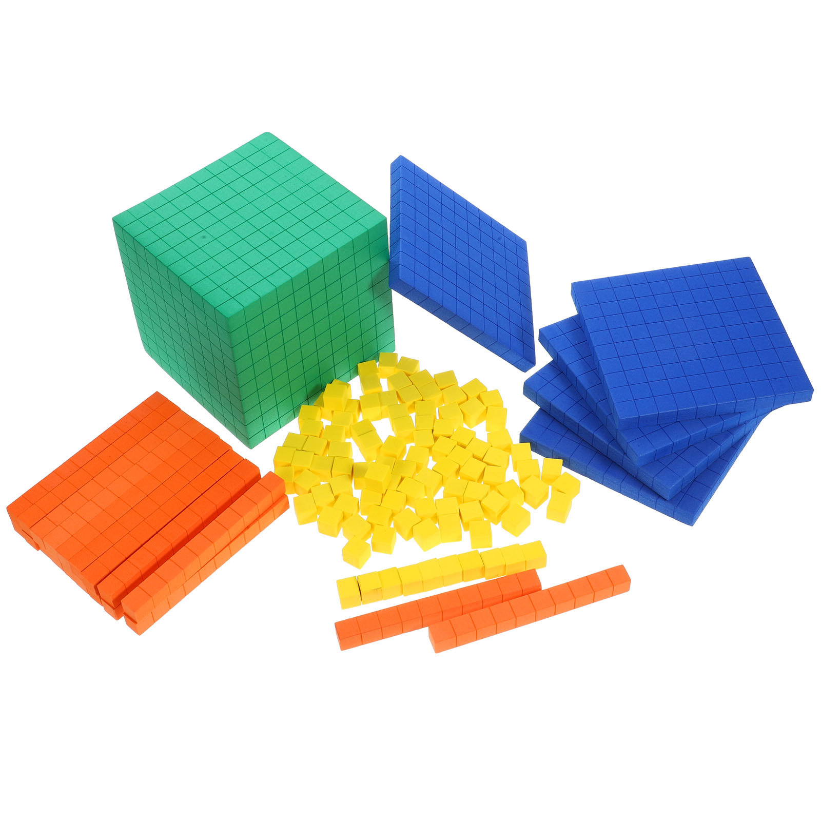 HOMEMAXS 1 Set of Math Learning Block Plastic Math Cubes Plastic Math ...