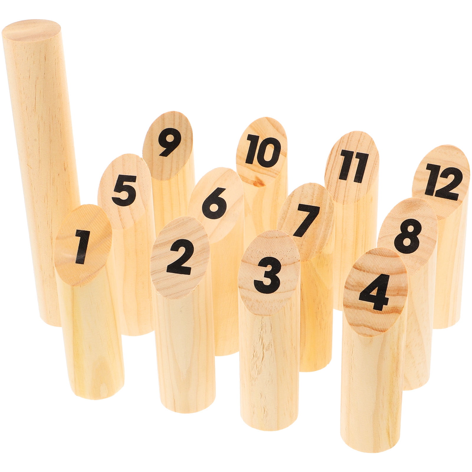 HOMEMAXS 1 Set of Numbered Block Tossing Game Set Yard Game Set Wooden ...