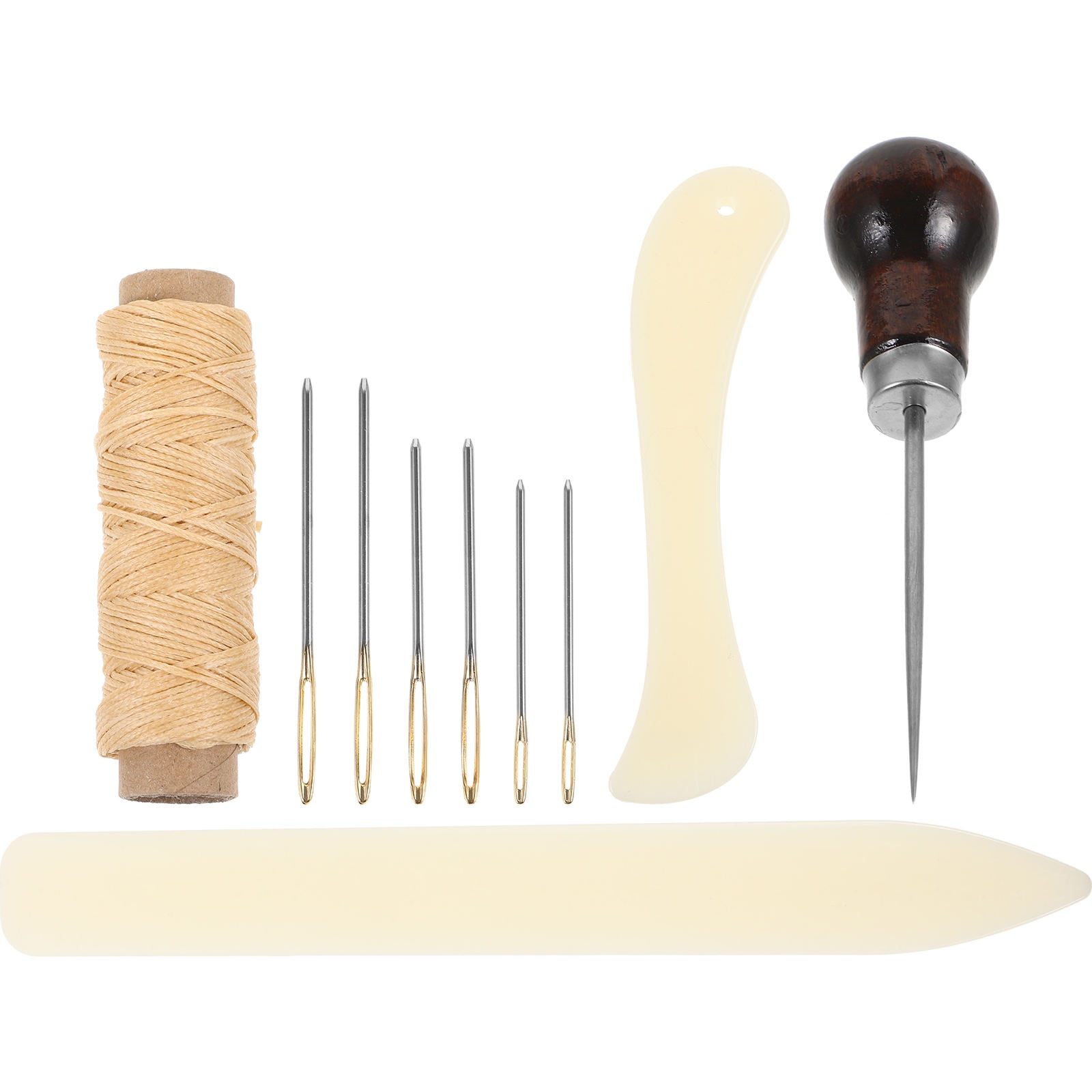 HOMEMAXS 1 Set of Sewing Awl Tools Leathercraft Bookbinding Kit Leather ...