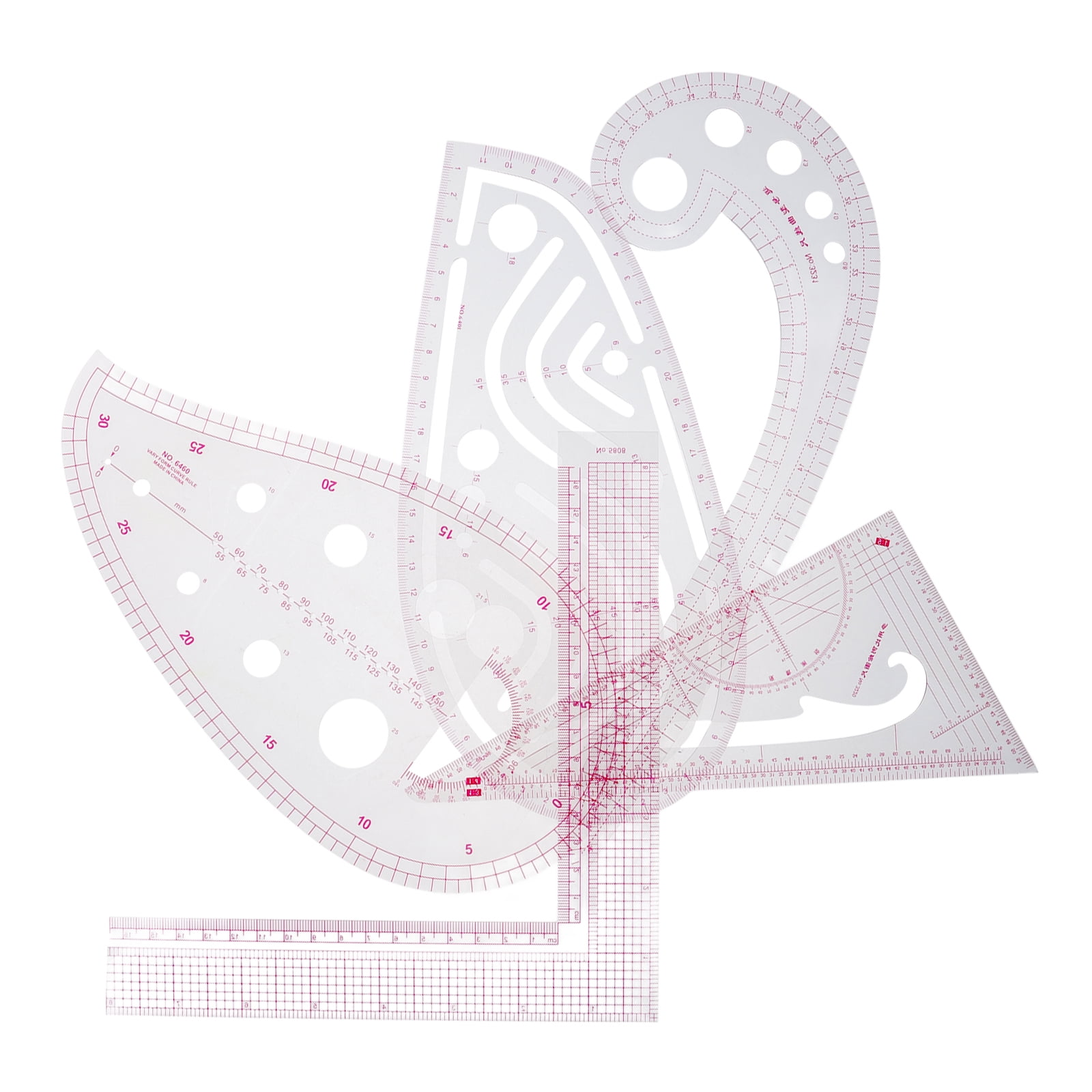 1 Set Multi-function Sewing Ruler for Home Use Versatile PVC Beginner ...