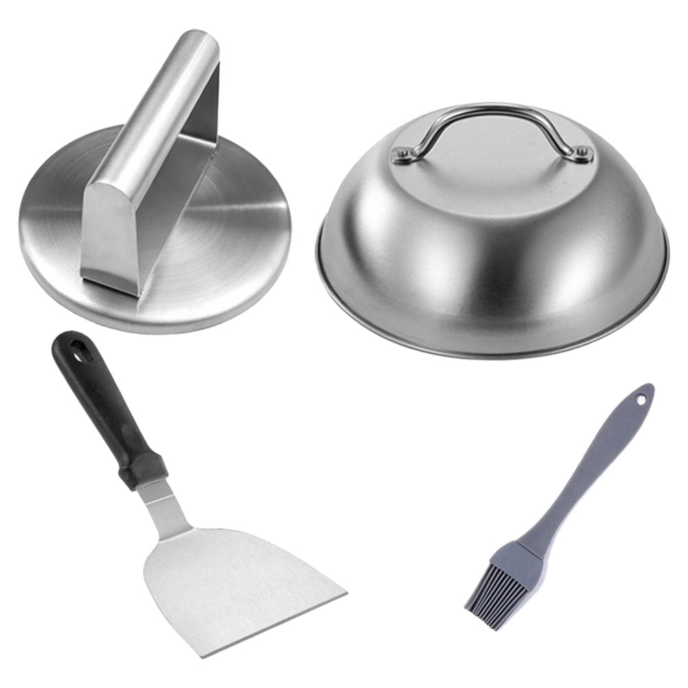 HOMEMAXS 1 Set of Stainless Steel Burger Press Handle Burger Shovel ...