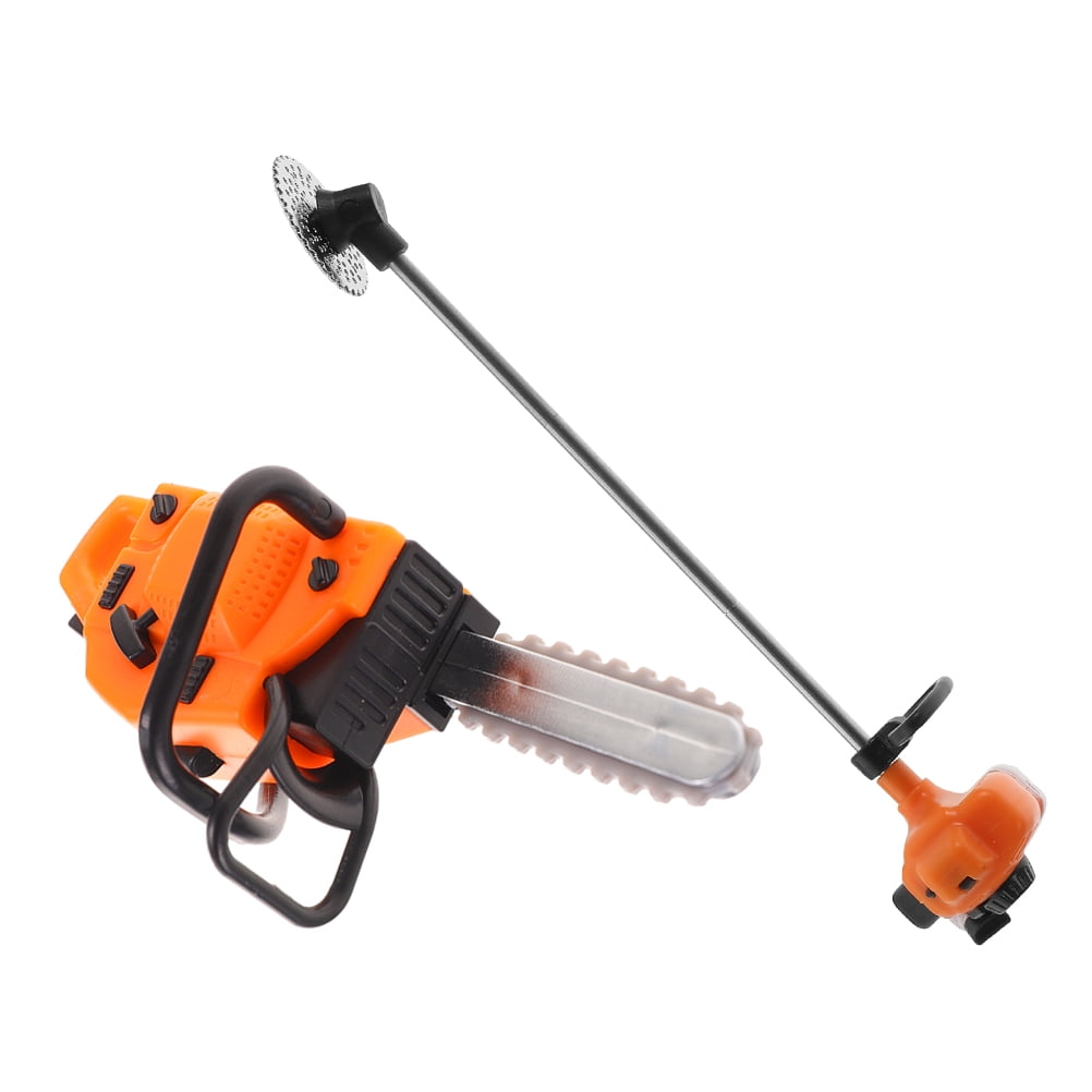 HOMEMAXS 1 Set of Tiny Chainsaw Model Miniature Gardening Chainsaw Mini ...