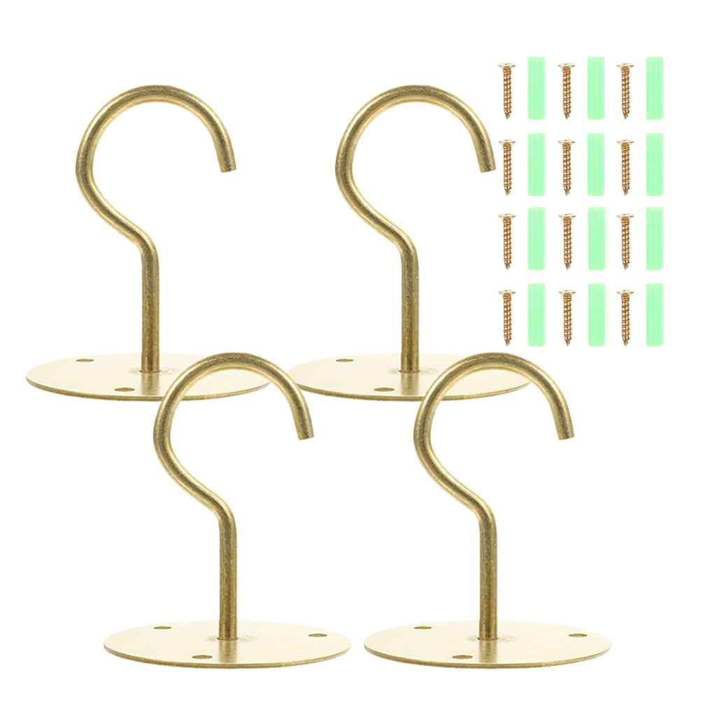 HOMEMAXS 1 Set of Wall-mounted Ceiling Hooks Metal Flower Pot Hooks ...