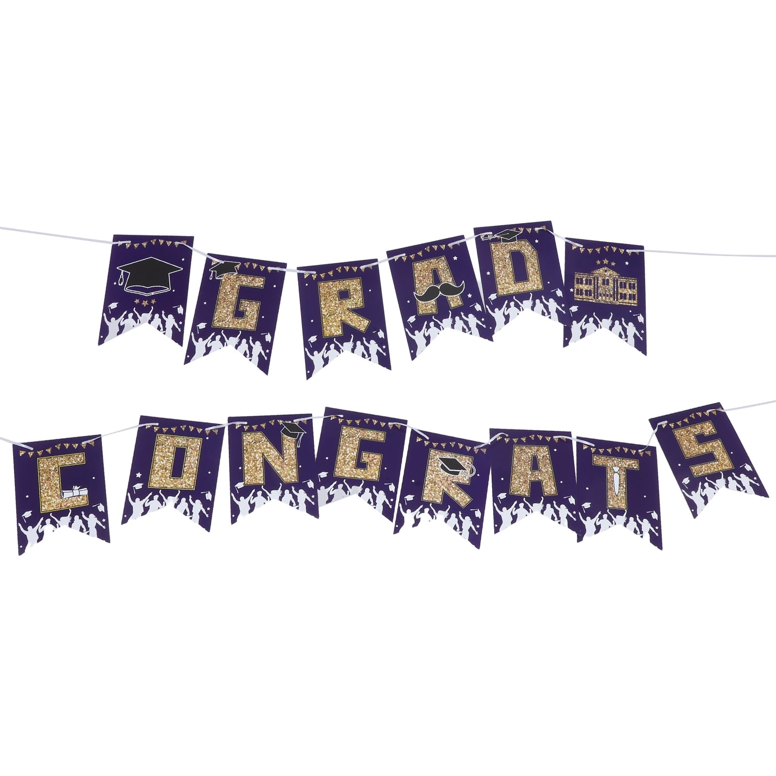 HOMEMAXS 1 set Graduation Party Supplies Banner Graduation Wall ...