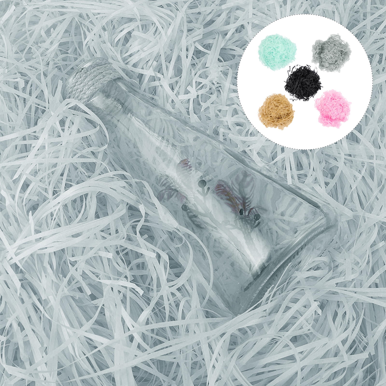 WEUVEB Crinkle Shredded Paper Kraft Paper Bags 5.9x5.9in - Walmart.com