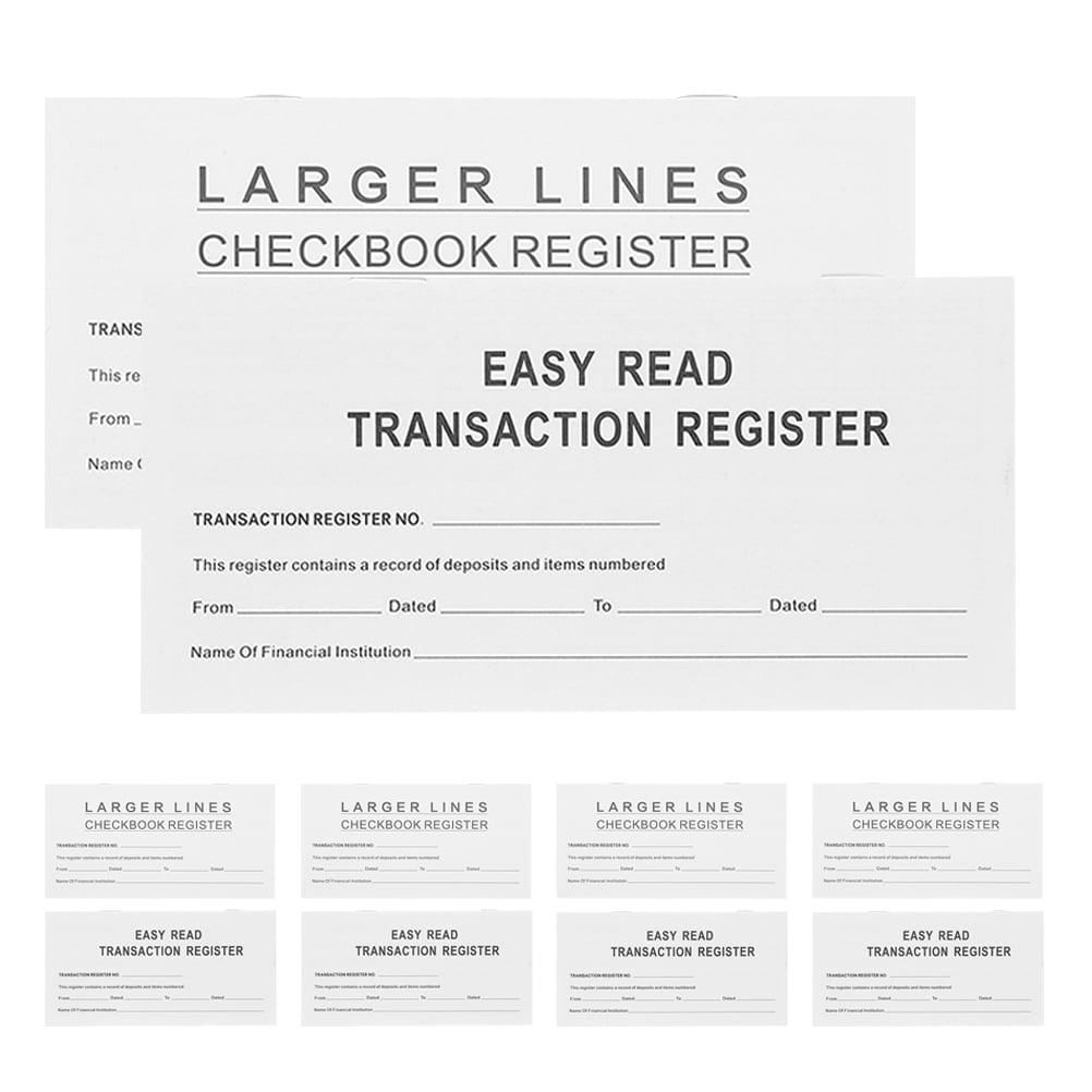 HOMEMAXS 10 Books of Paper Financial Checkbook Register Book Personal ...