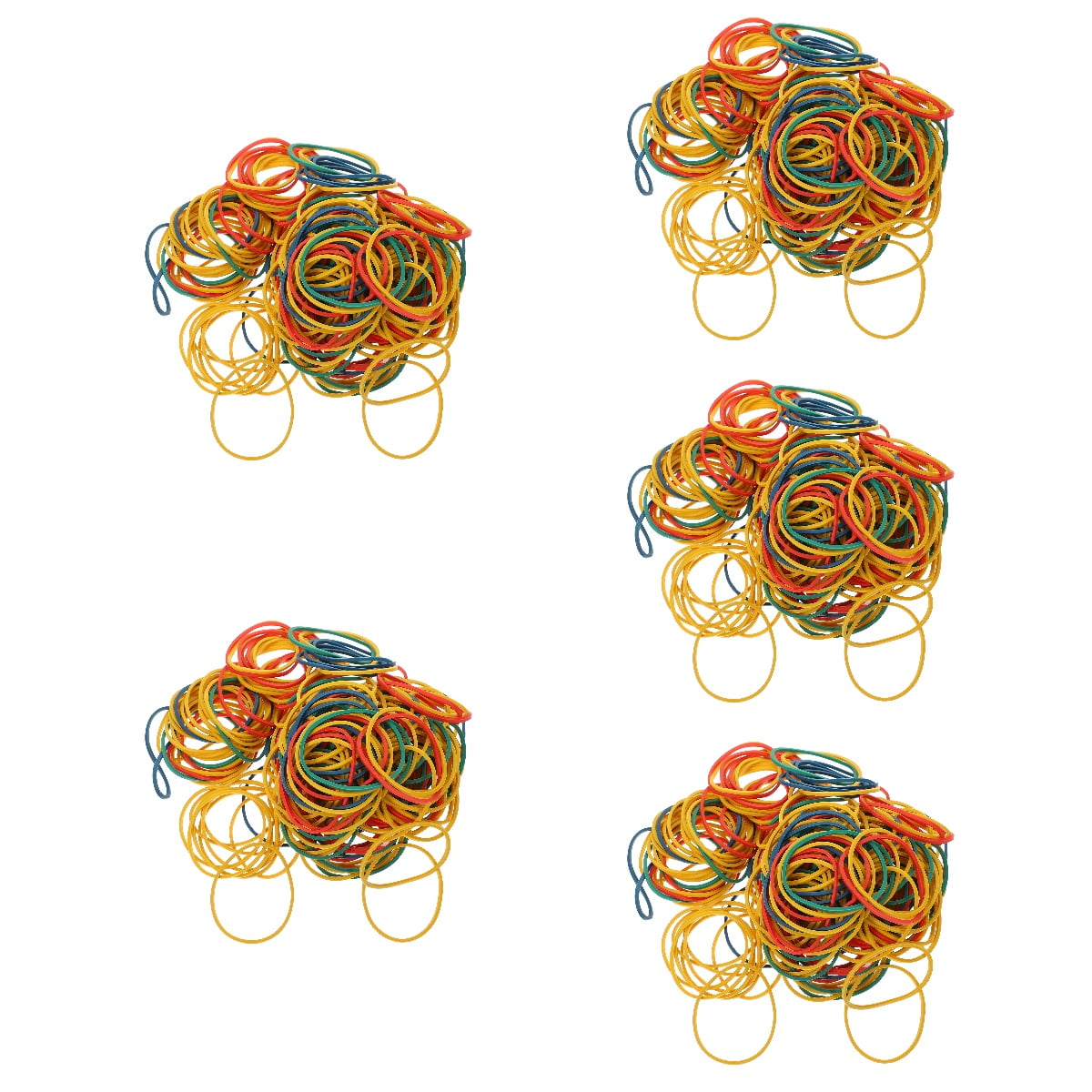 HOMEMAXS 10 Boxes Portable Rubber Bands Elastic Rubber Rings Colorful ...