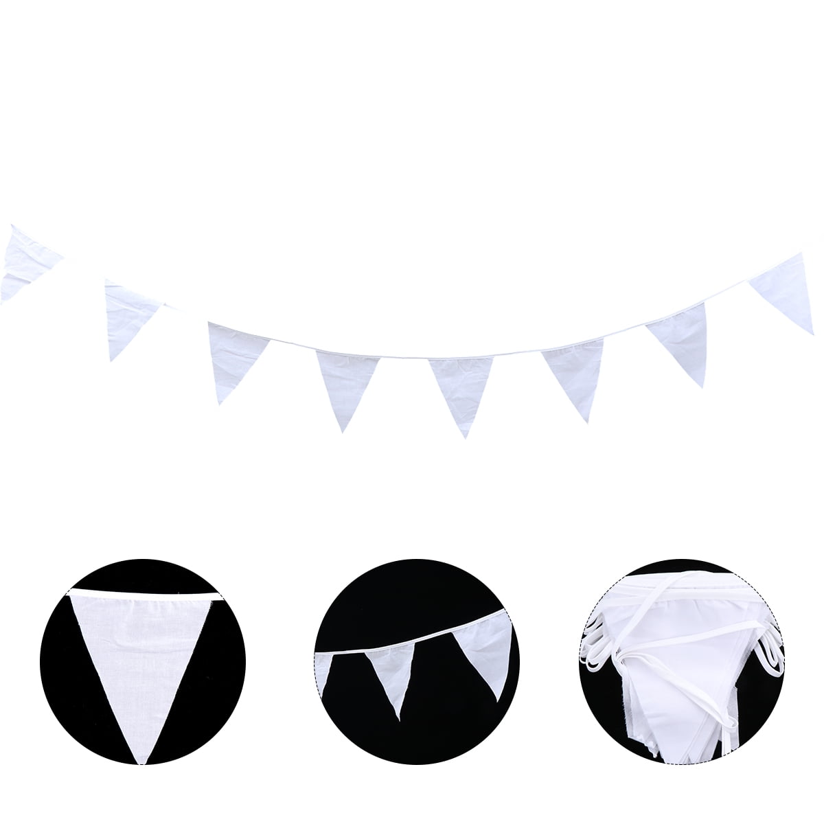 HOMEMAXS 10 Meter Pennant Decoration Triangle Flags Office Bride ...