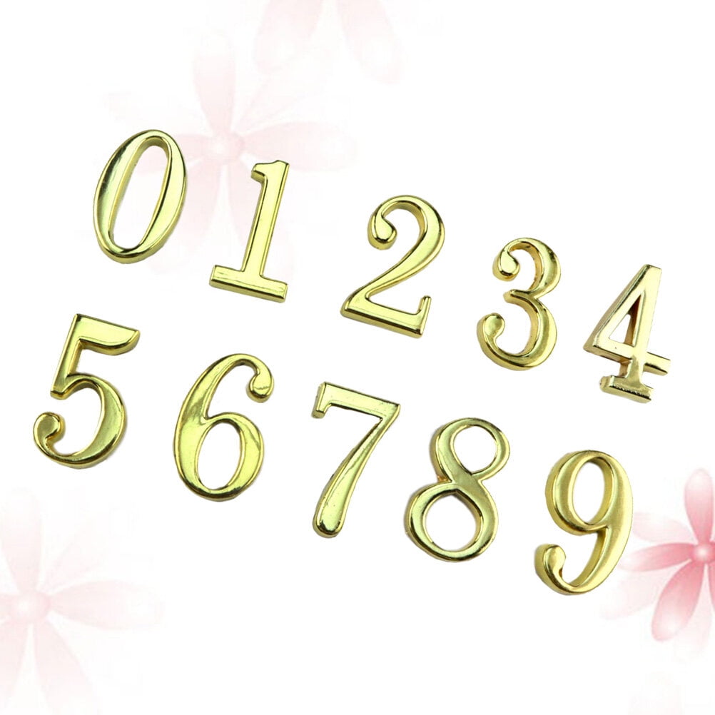 HOMEMAXS 10 PCS Address Number Stickers Large House Numbers Door Plaque ...