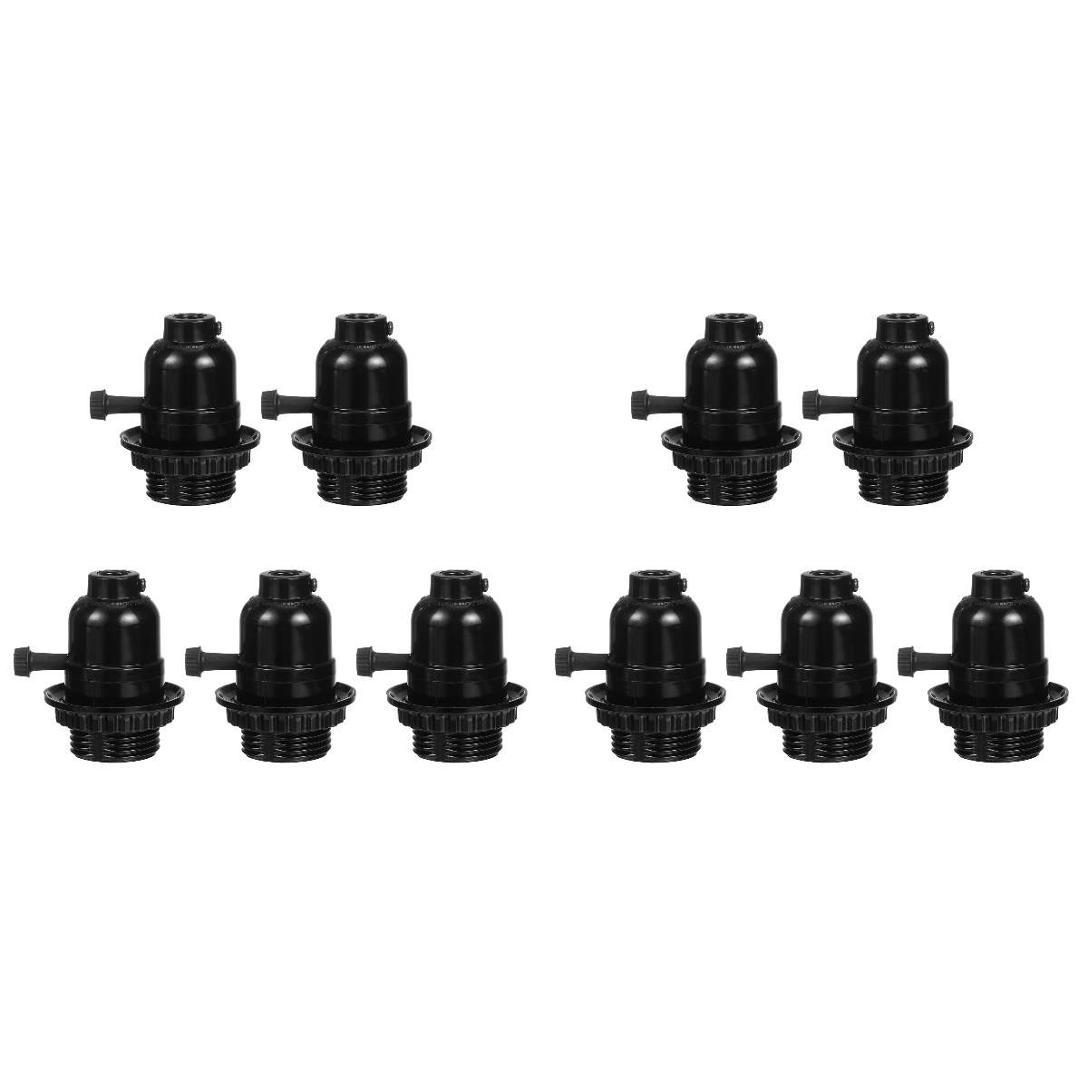 HOMEMAXS 10 PCS E26 Pendant Light Socket Bakelite Vintage Lamp Holder ...