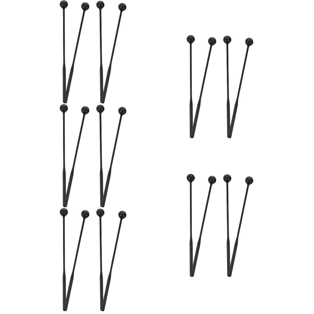 HOMEMAXS 10 Pairs of Plastic Rubber Xylophone Mallets Percussion ...