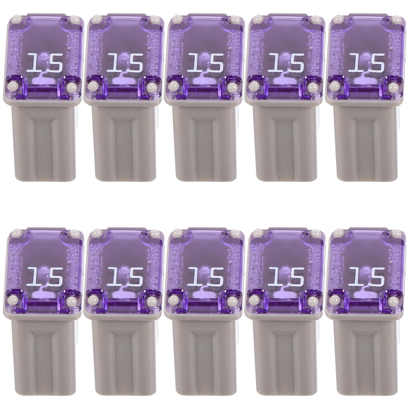 HOMEMAXS 10 Pcs 15 Amp Fuse Vehicle-mounted Rubbish Bin Bins - Walmart.com