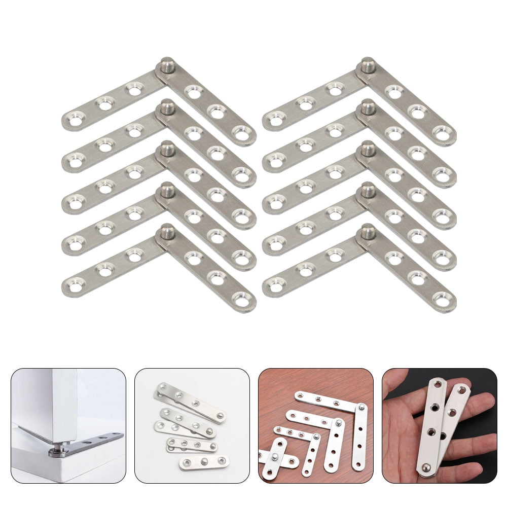 HOMEMAXS 10 Pcs 360 Degree Hinge Heavy Duty Upgraded Rotatable ...