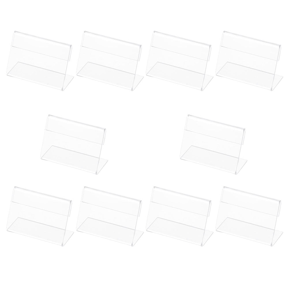 HOMEMAXS 10 Pcs Acrylic Tent Card Markers Store Sign Holder Stand Baby ...