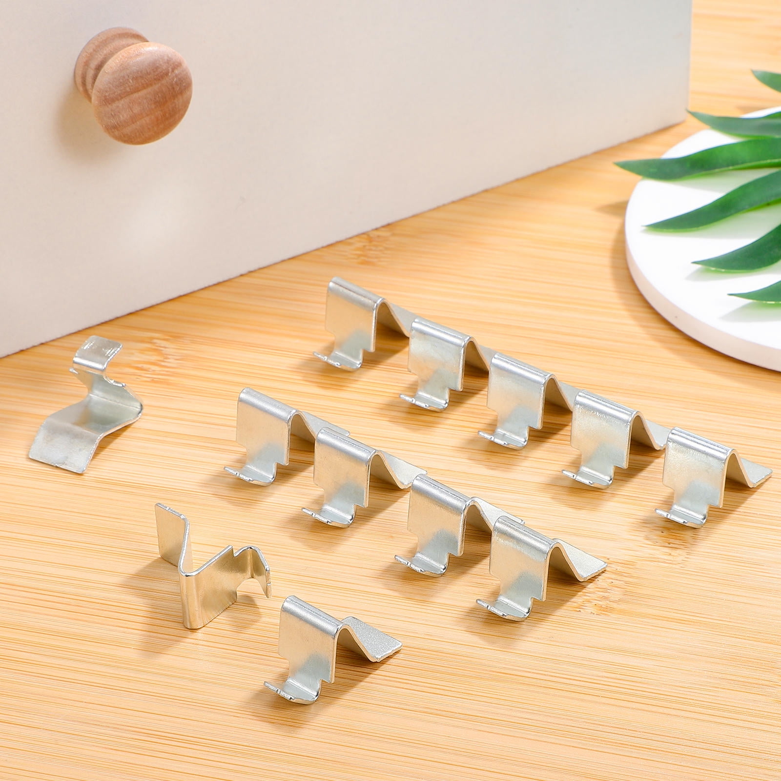 HOMEMAXS 10 Pcs Adjustable Cabinet Clips Snap Iron Accessories ...