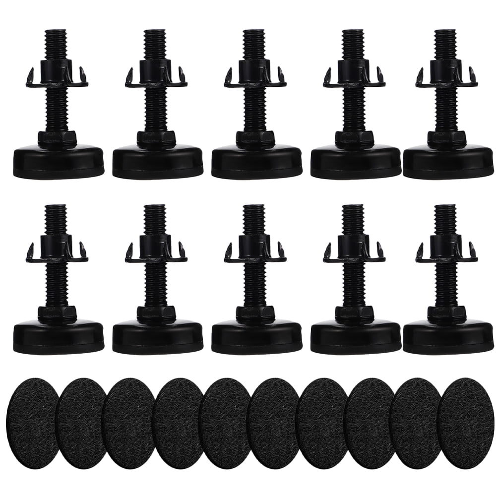 HOMEMAXS 10 Pcs Adjustable Feet for Furniture Levelers Heavy Uneven ...