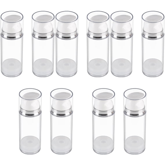 HOMEMAXS 10 Pcs Airless Empty Refillable Pump Bottle Airless Vacuum ...