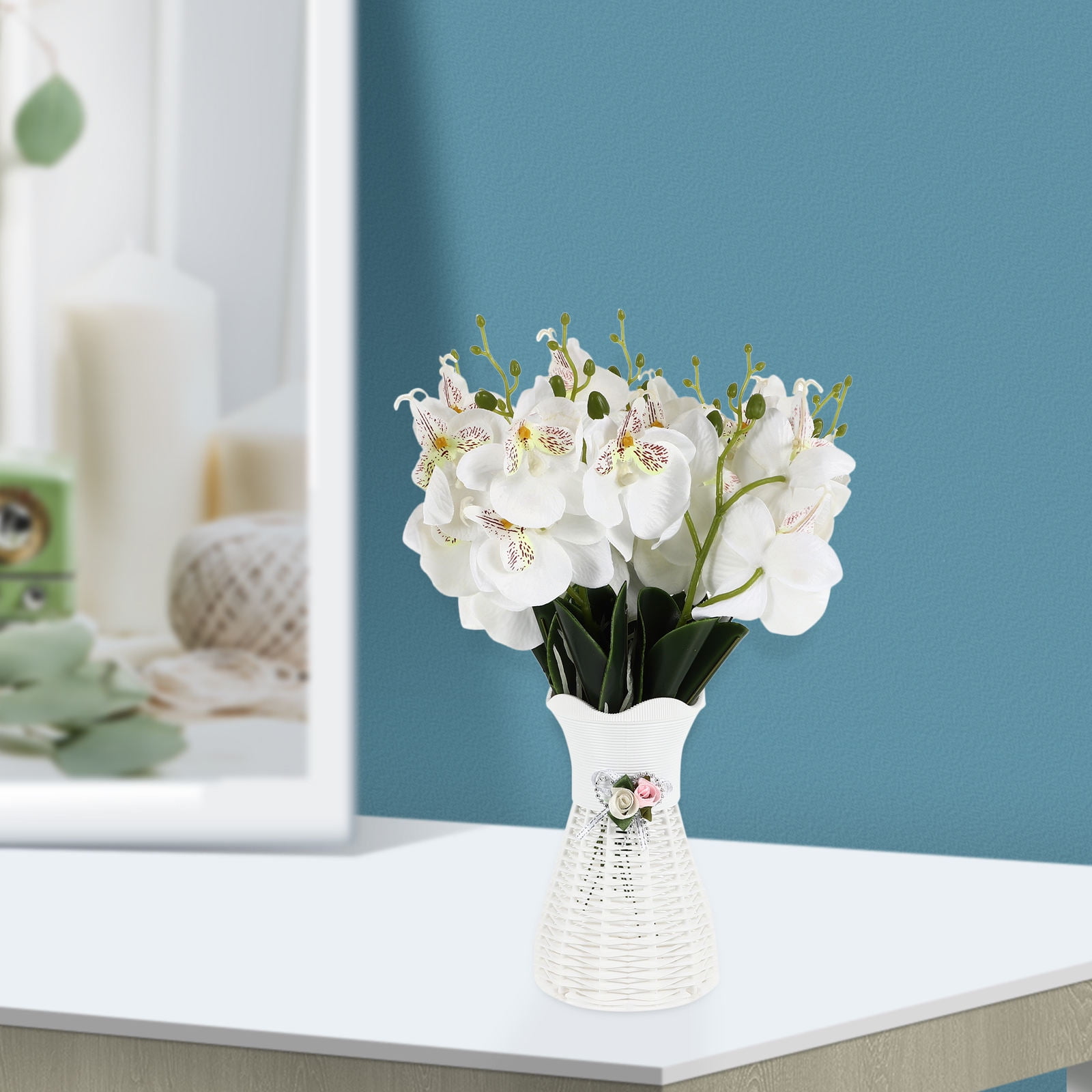 10 Pcs Artificial Flower Accessories Faux Orchids Mini Realistic ...