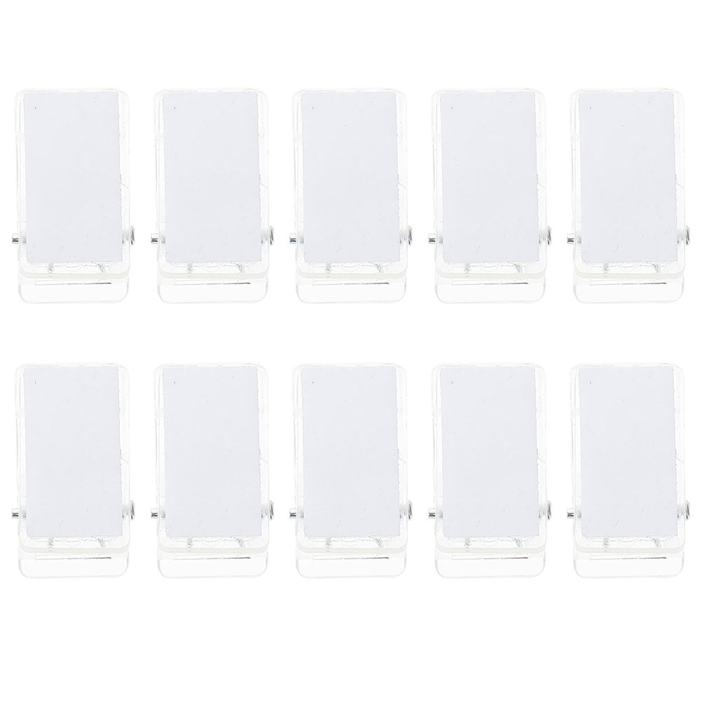 CRAFTHROU Self-Adhesive Chest Card Clips PVC for Badge ID Card Office ...