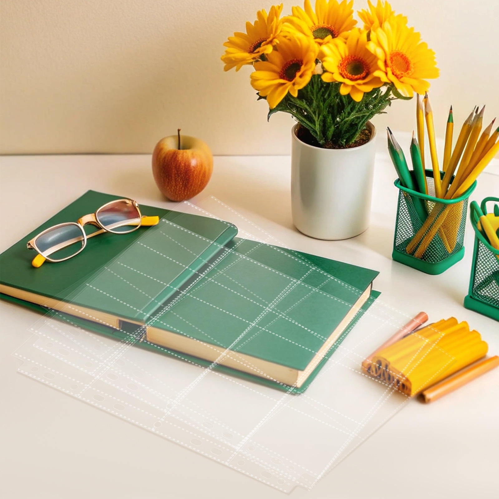 HOMEMAXS 10 Pcs Badge Display Holder Pin Collection Display Sleeves ...