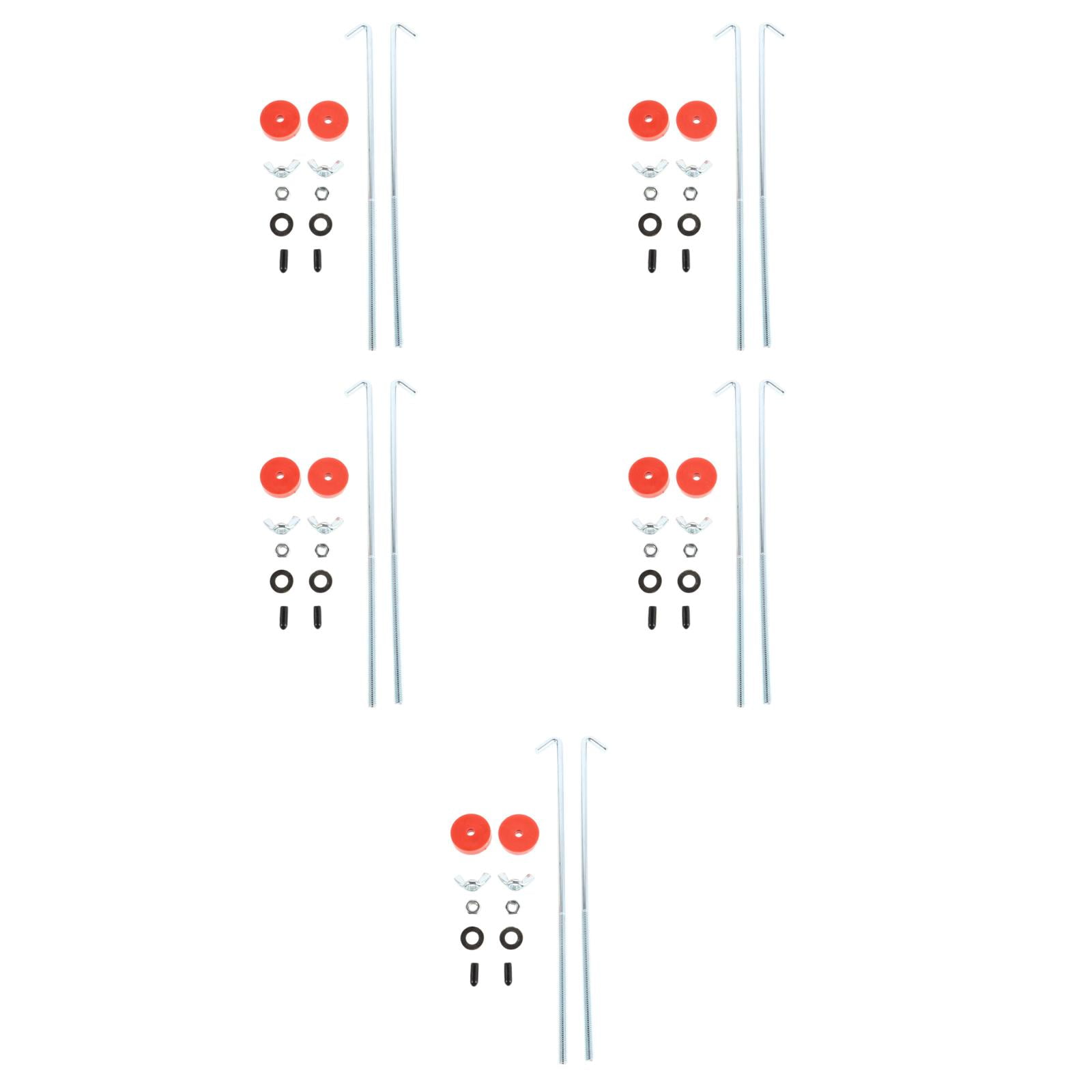 HOMEMAXS 10 Pcs Battery Securing Bracket Car Battery Clamp Kit Metal ...