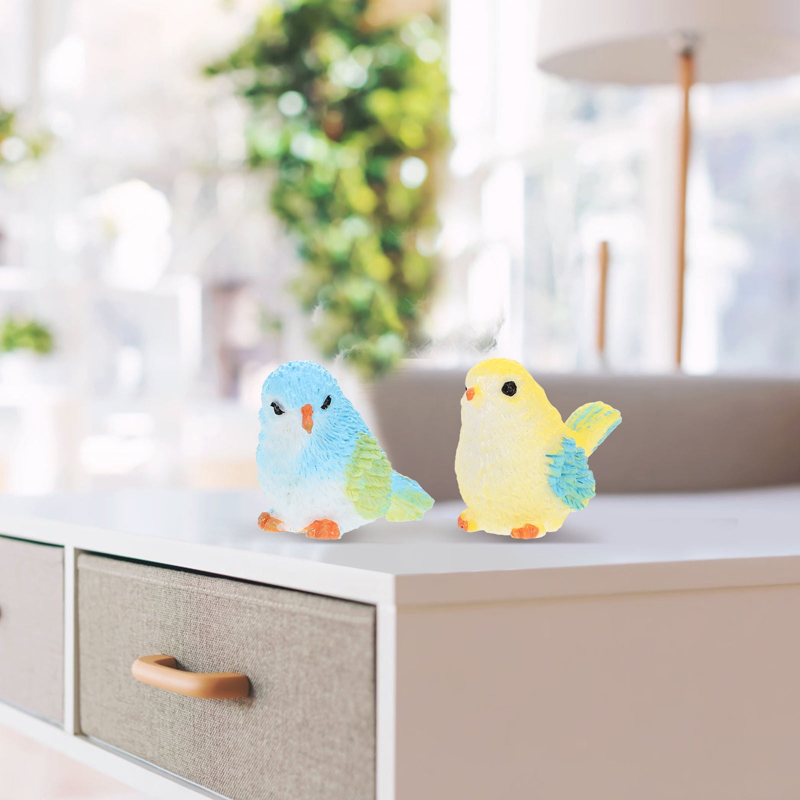 HOMEMAXS 10 Pcs Bird Decorations Resin Crafts Miniature Animal ...