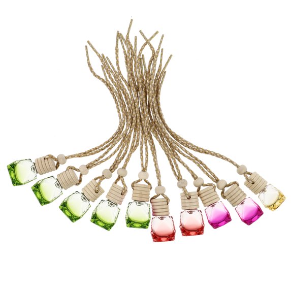 10 Pcs Car Perfume Bottle Cologne Refillable Essential Oil Diffuser Air ...