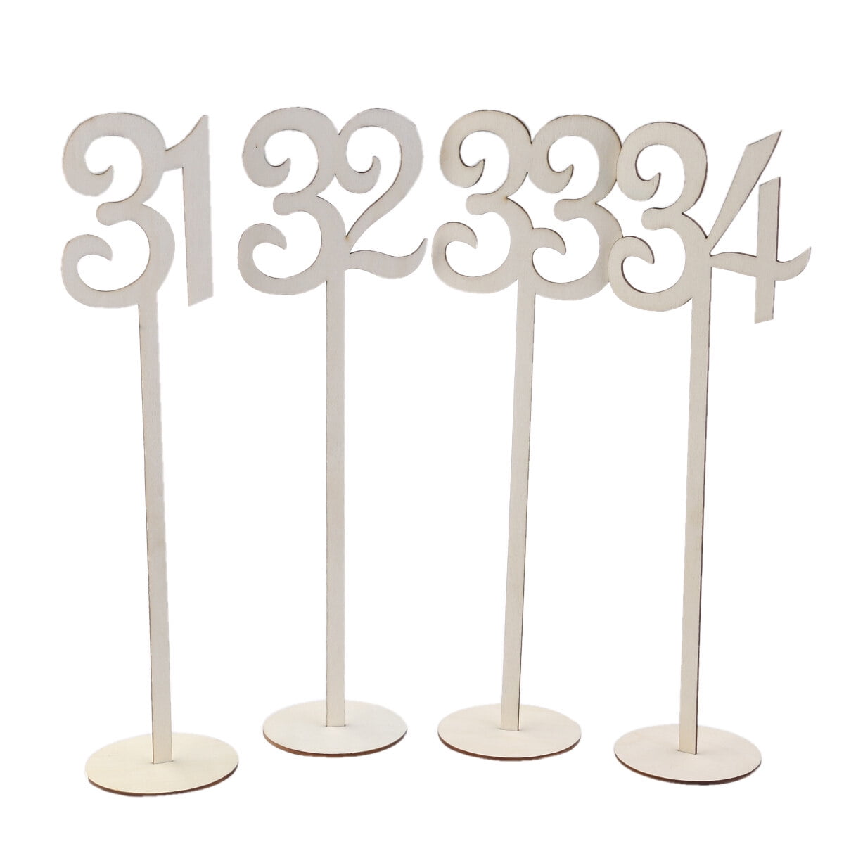 HOMEMAXS 10 Pcs Card Stand Wedding Rustic Table Numbers Decorative ...