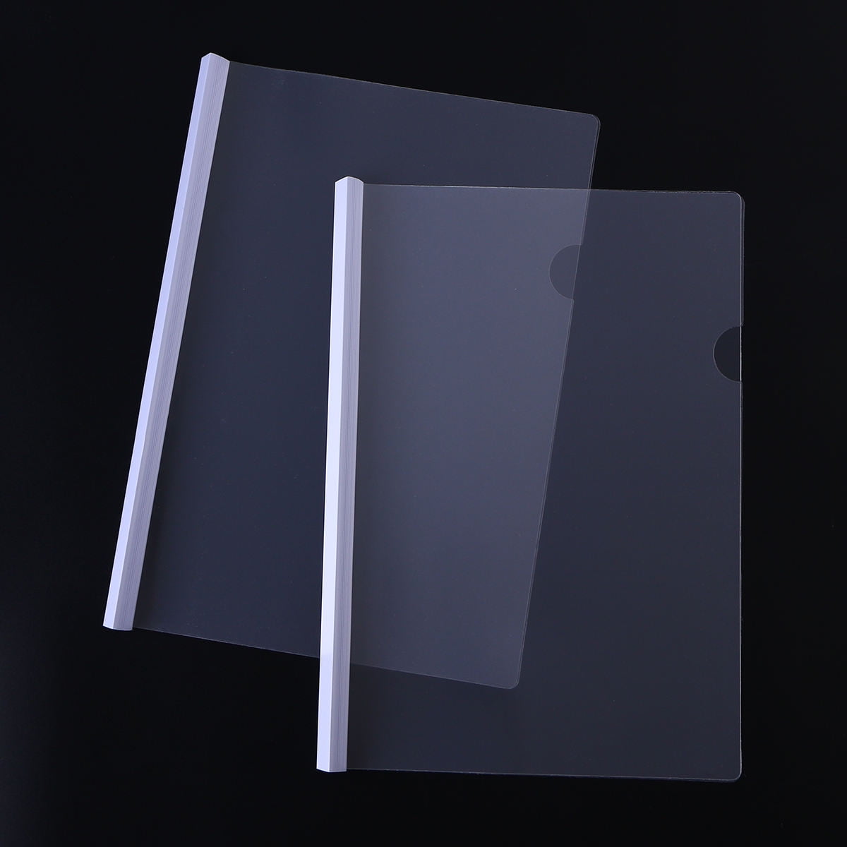 10 Pcs Clear Folders with Sliding Bar High Capacity File Holder ...