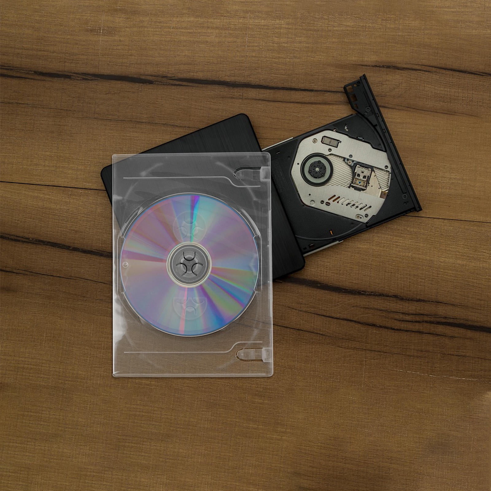 Minkissy Plastic Cd Storage Box Dustproof 10Pcs - Walmart.com