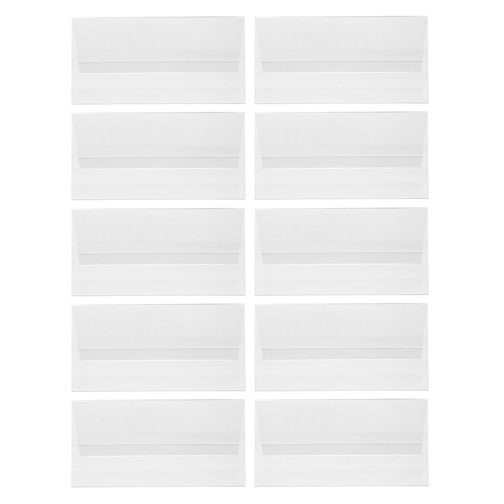 HOMEMAXS 10 Pcs Conference Table Cards Portable Stand Display Office ...