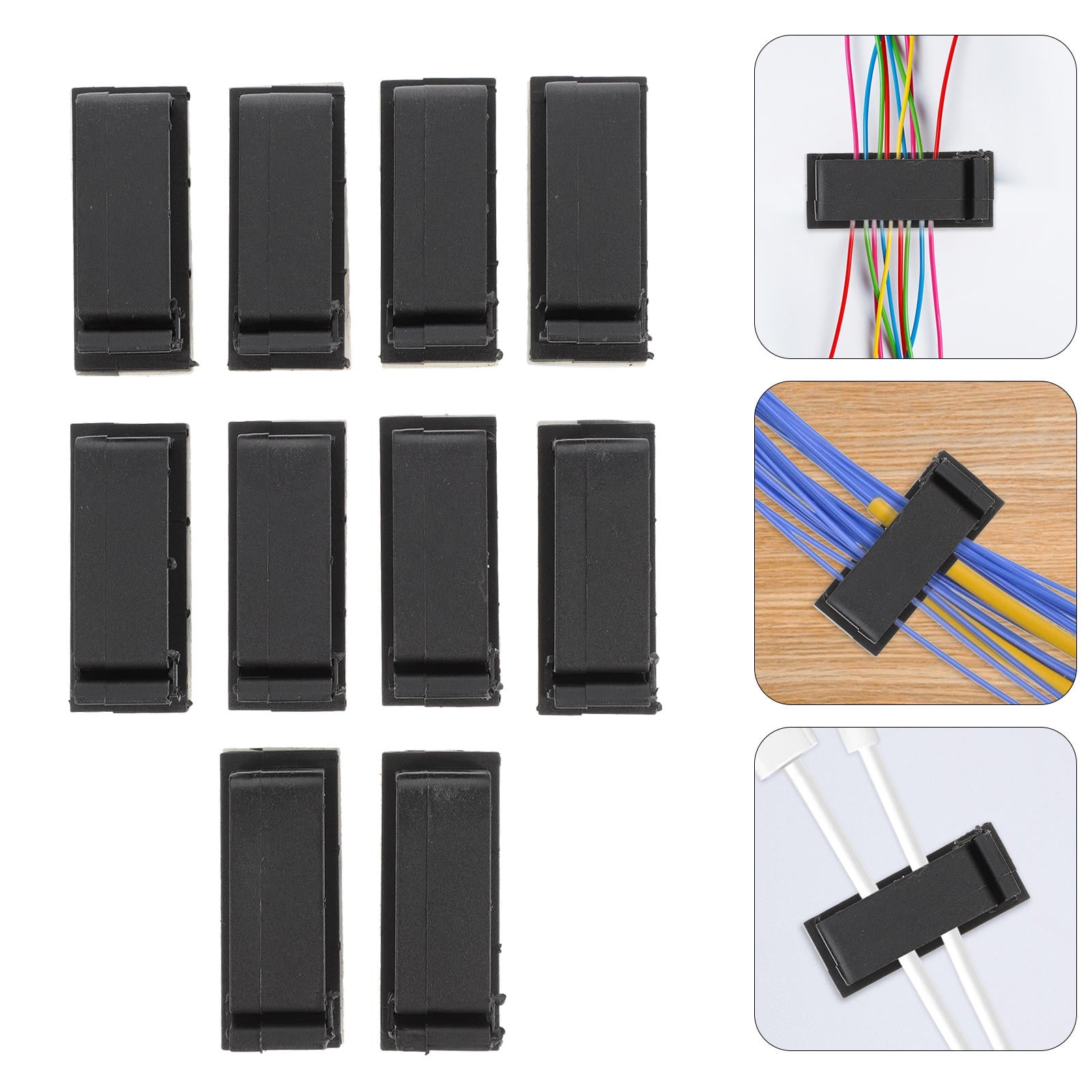 10Pcs Adhesive Cable Holder for Desk Organization and Wire Protection 1 ...