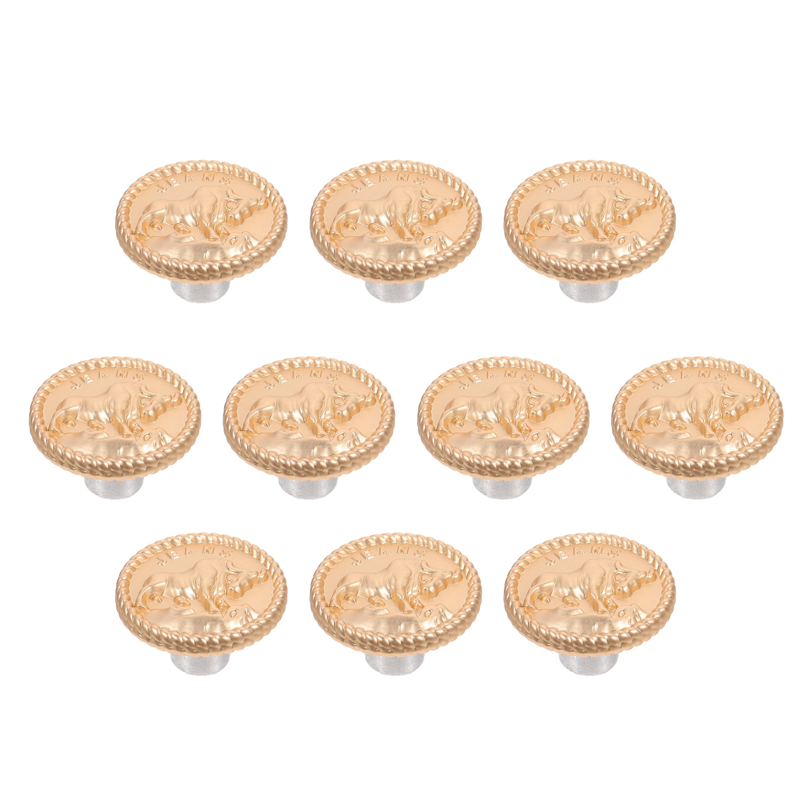 HOMEMAXS 10 Pcs Denim Button No Sew Buttons Removable Man Women's ...