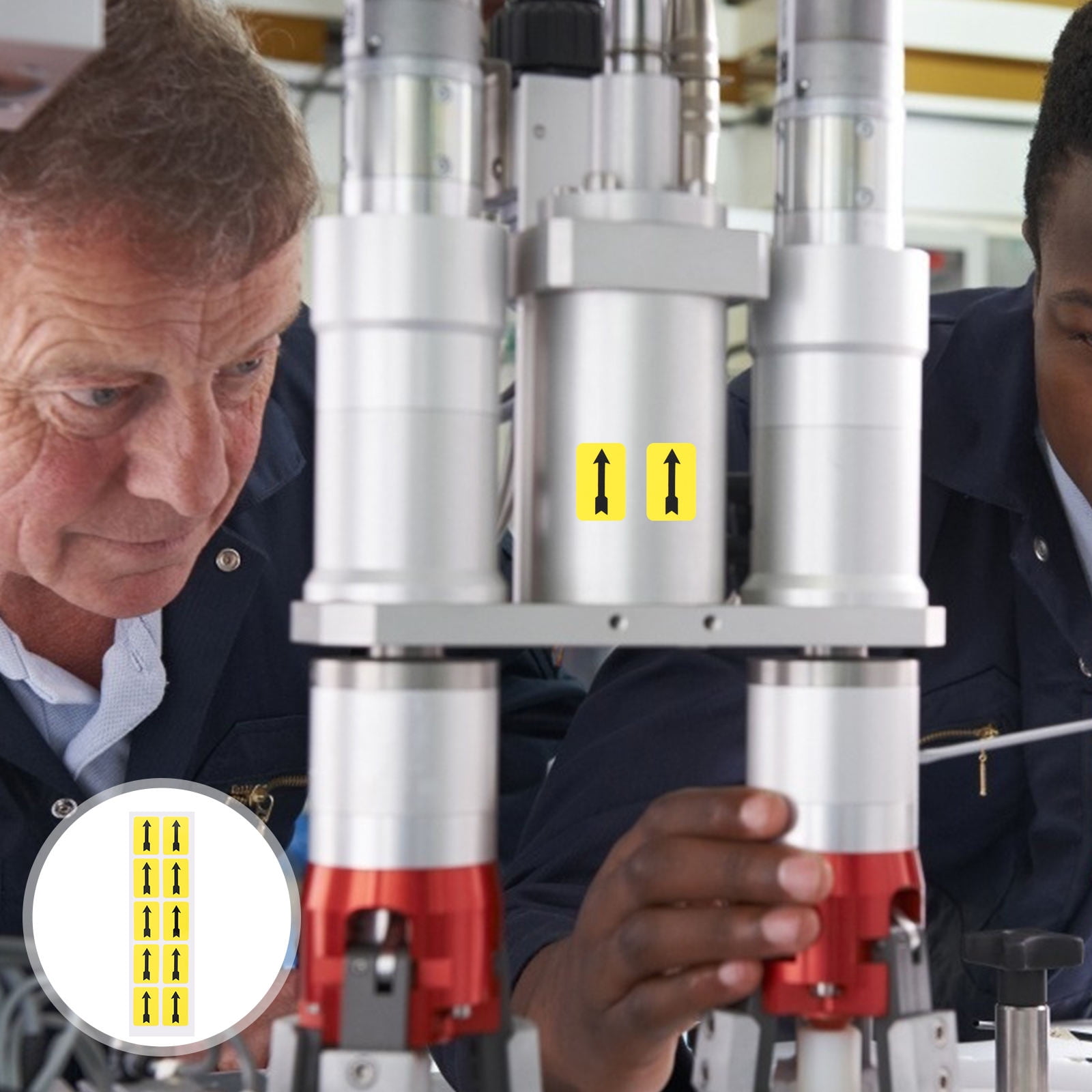 10 Pcs Equipment Warning Sticker Community Center Stickers Arrow Label ...