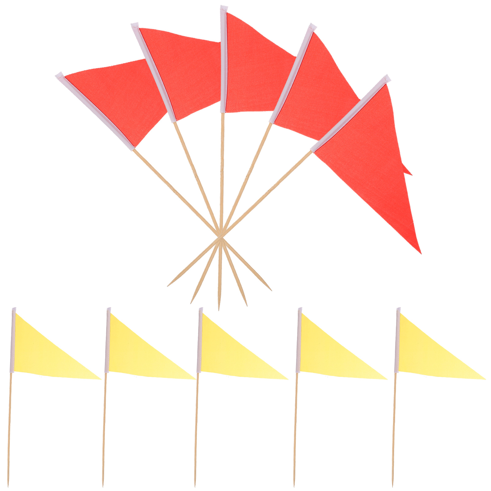 HOMEMAXS 10 Pcs Euro Flags Triangular Ground Benchmark 40.00X21.00X0 ...