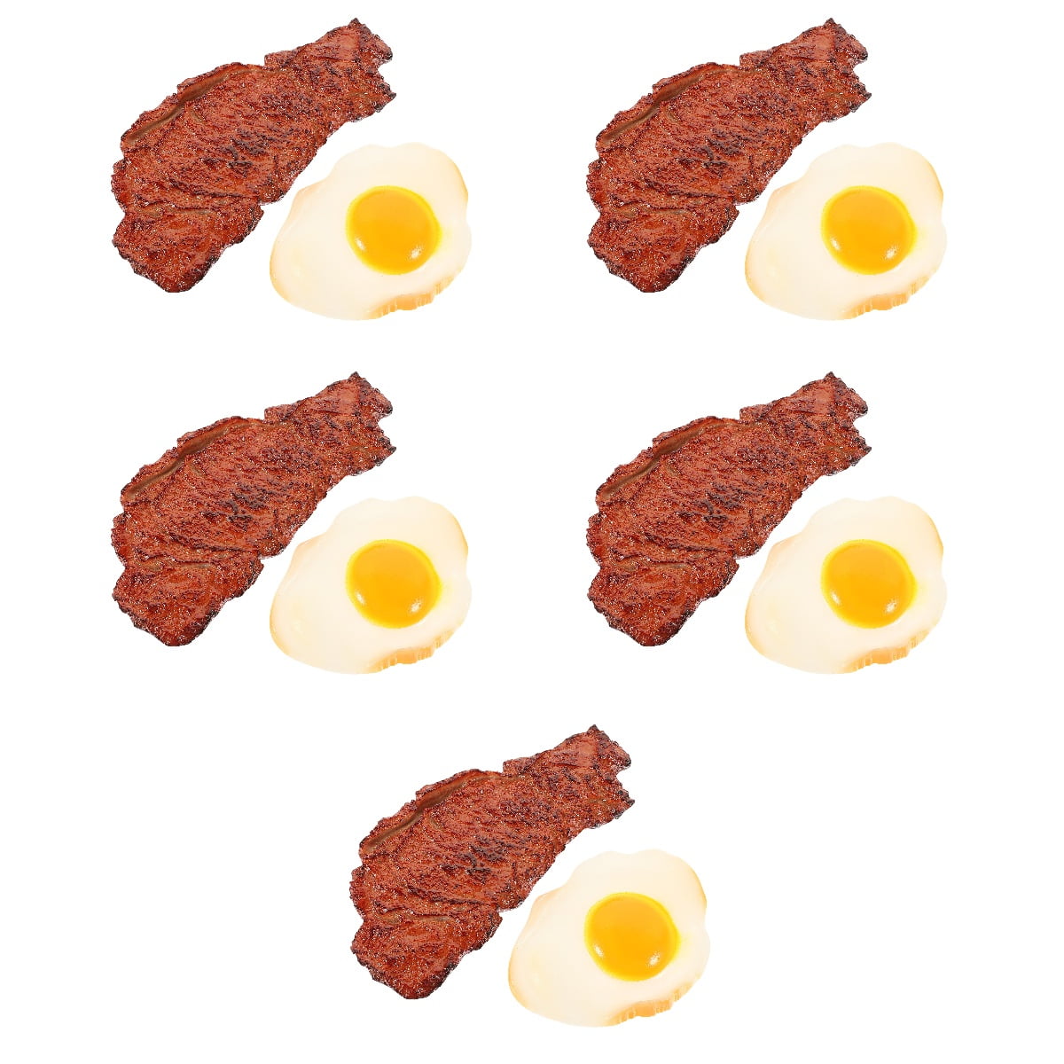 HOMEMAXS 10 Pcs Fake Steak Lifelike Cooked Roast Beef Meat Model Fake ...